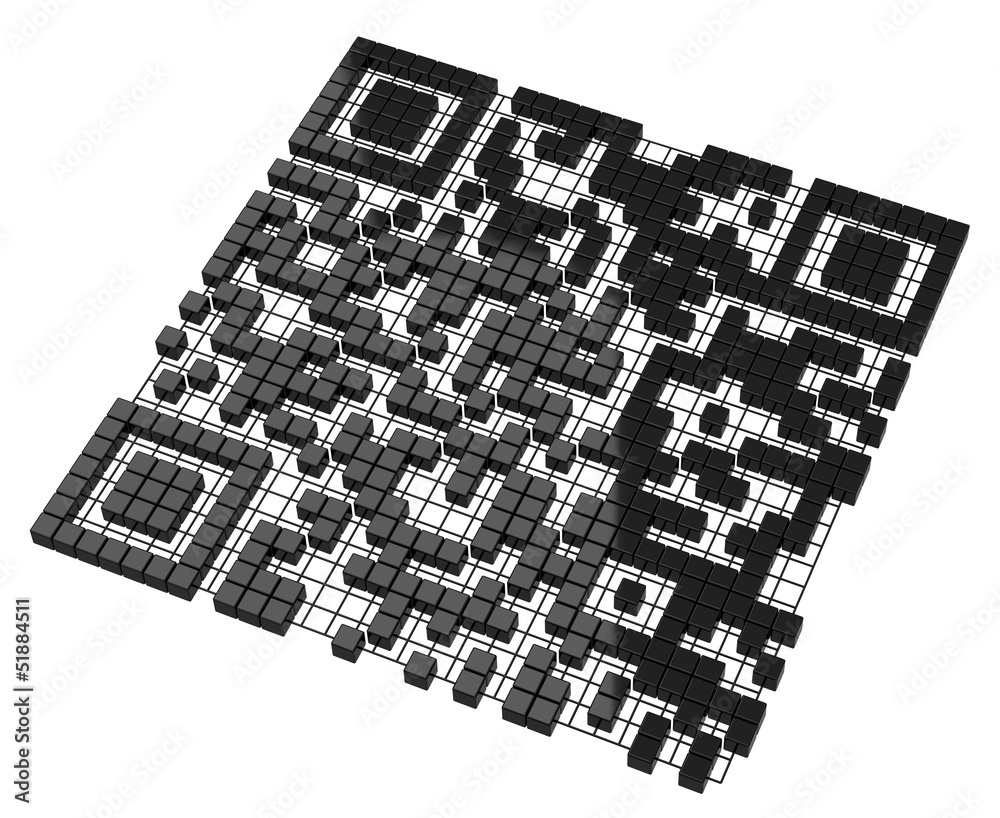 Der QR-Code Stock Illustration | Adobe Stock