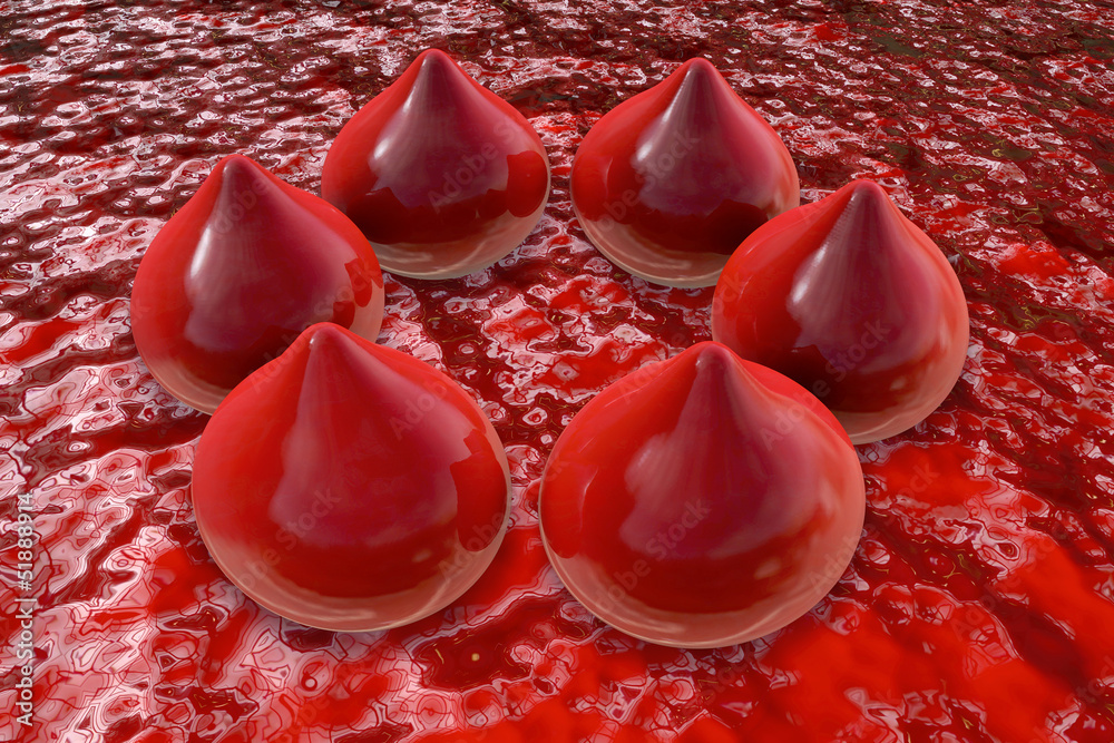 Blood - 3D Render Stock-Illustration | Adobe Stock