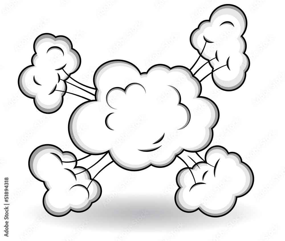 Funny White Comic Explosion Fight Burst Vector Illustration Stock ...