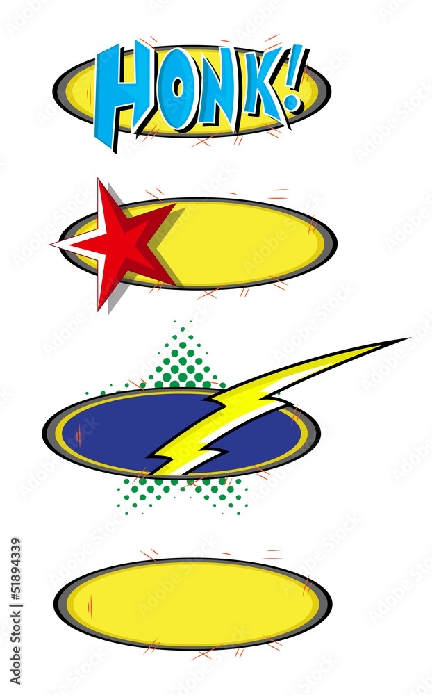 Comic Bubble Comic Explosion Vector Illustration Stock Vector | Adobe Stock