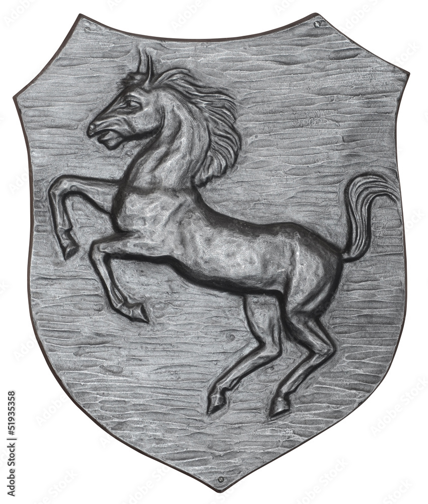 Wappen mit Pferd Stock Photo | Adobe Stock