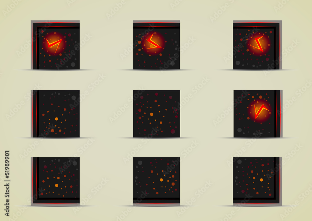 ground with lava sprites collection Stock Vector | Adobe Stock