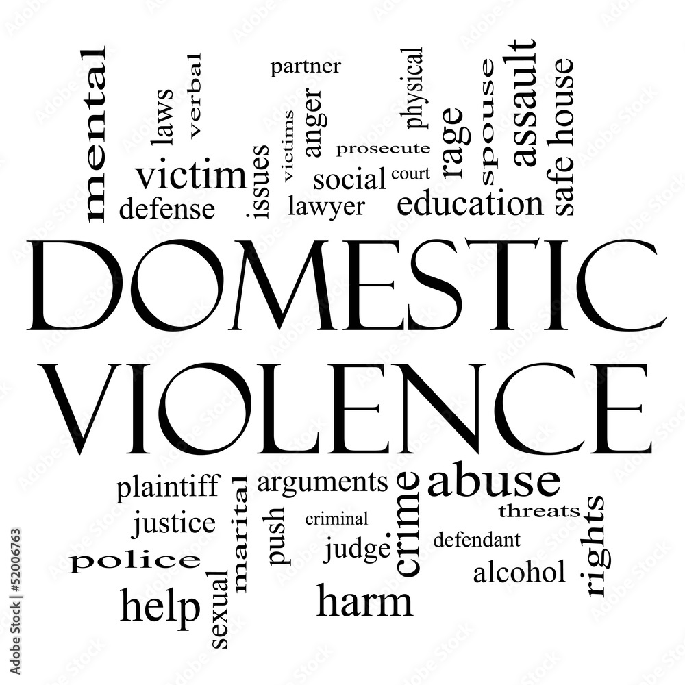 Domestic Violence Word Cloud Concept In Black And White Stock domestic-violence-word-cloud-concept-in-black-and-white-stock
