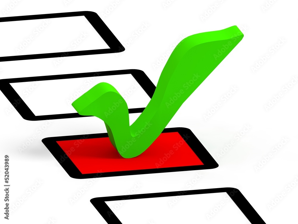 check list symbol, green color Stock Illustration | Adobe Stock