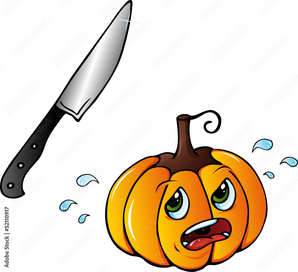 Halloween Kürbis schnitzen Stock-Vektorgrafik | Adobe Stock
