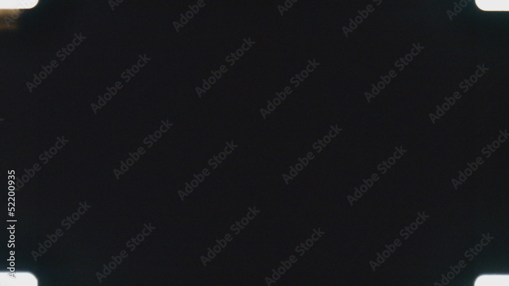 Black 16mm film leader. Digital HD scan of 16mm film. Stock ビデオ | Adobe ...