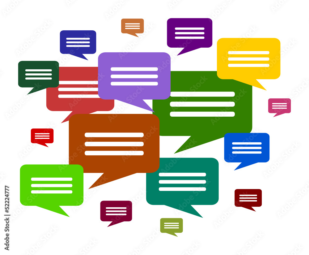 Speech Bubbles Stock Vector | Adobe Stock
