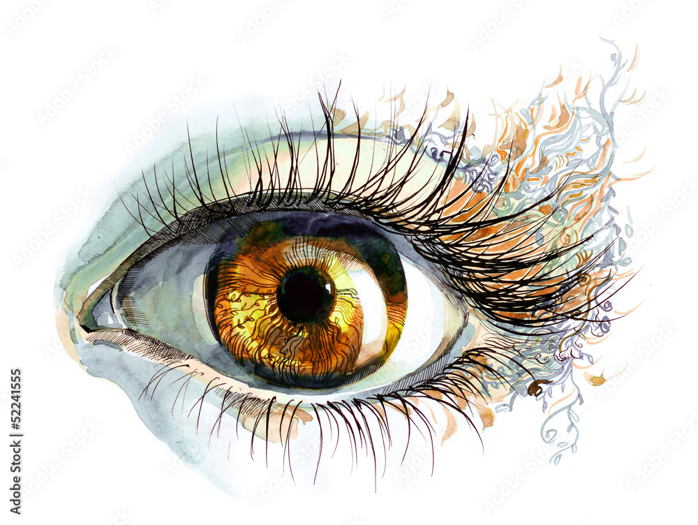 human eye Stock Illustration | Adobe Stock