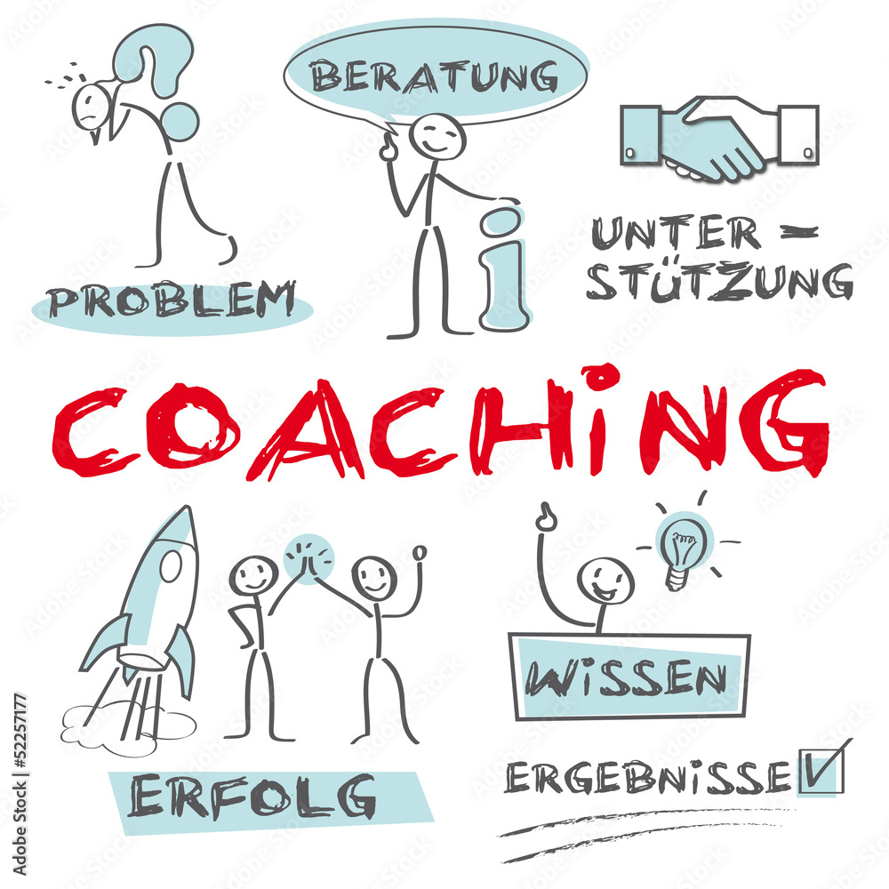 Coaching, Motivation, Hilfe, Ziele Stock-Vektorgrafik | Adobe Stock