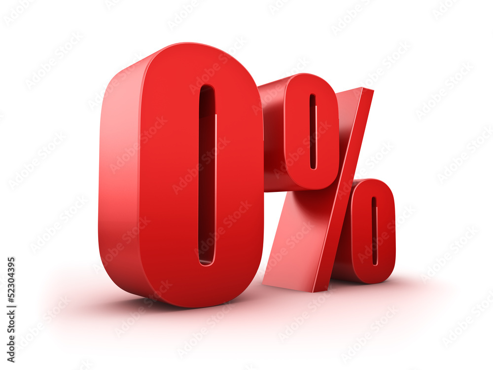 Null Prozent Stock Illustration | Adobe Stock