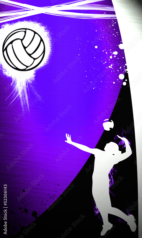 Volleyball background Stock Illustration | Adobe Stock
