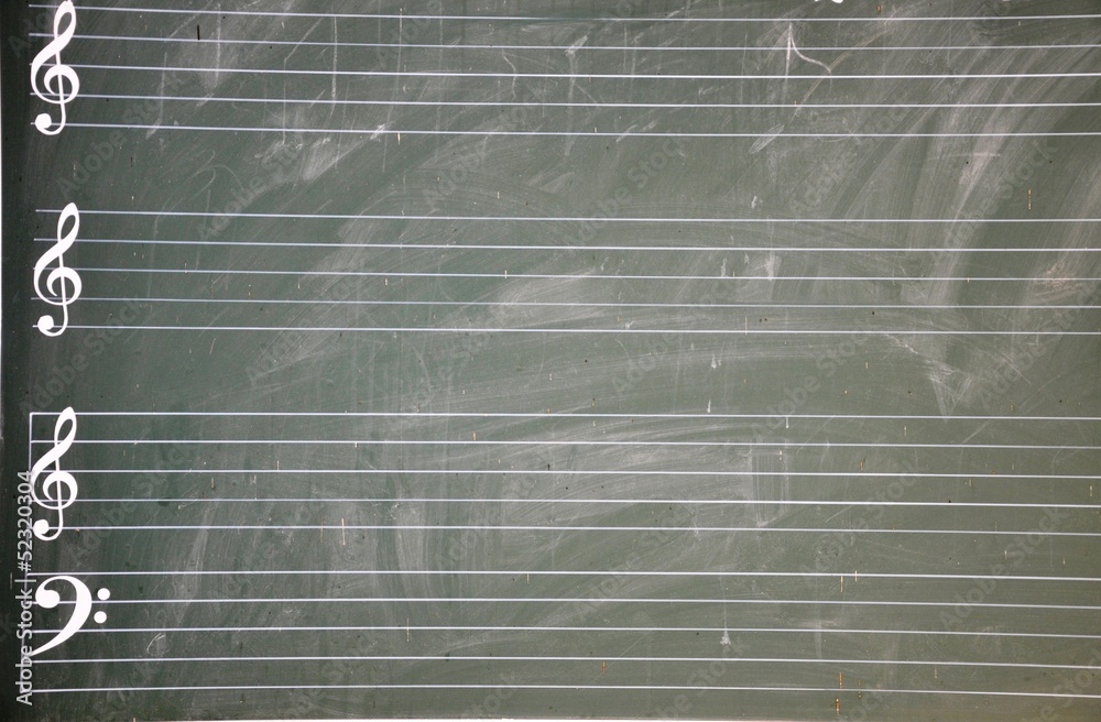 music teach blackboard Stock Photo | Adobe Stock