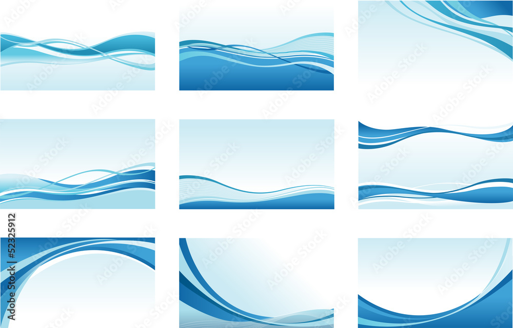 Abstract waves backgrounds. To see the other vector wavy background ...
