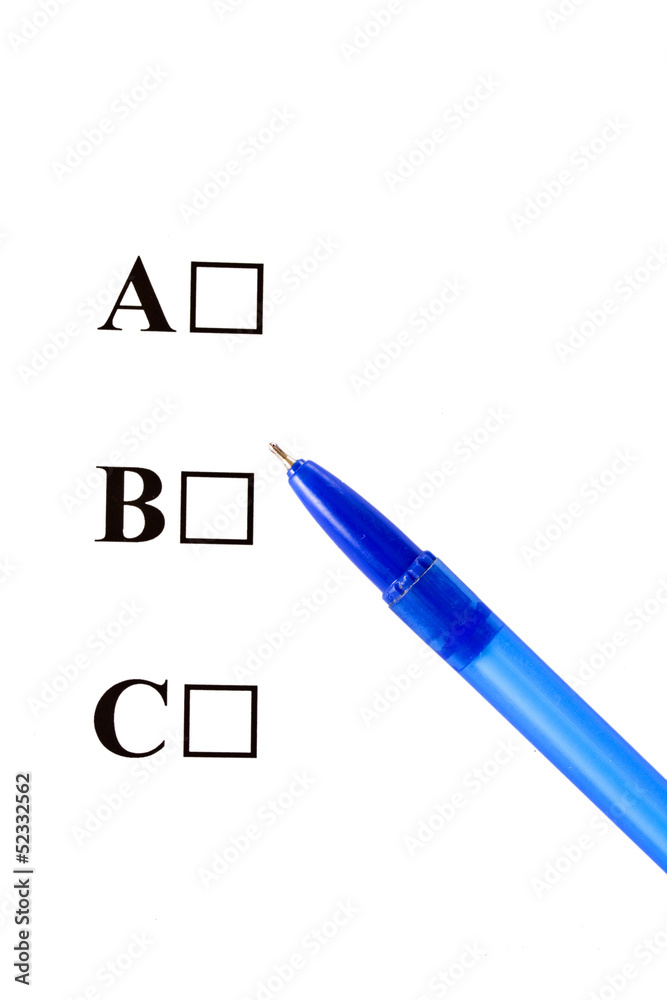 Multiple Choice Stock Photo | Adobe Stock