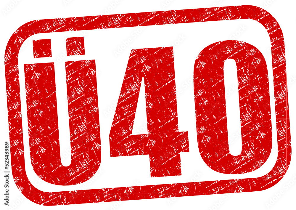 ü40 vierzig Stempel #130513-svg09 Stock-Vektorgrafik | Adobe Stock