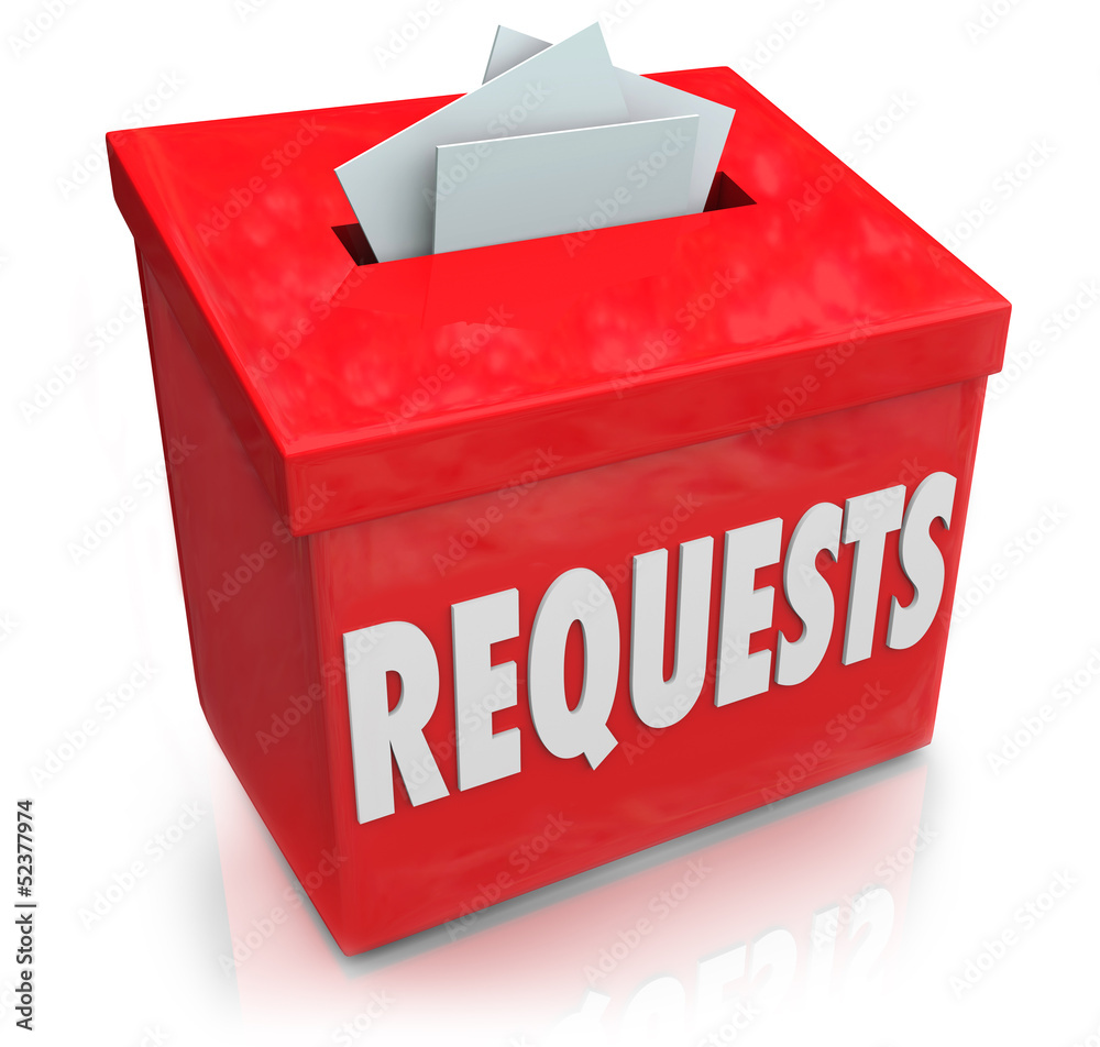 Requests Suggestion Box Wants Desires Submit Ideas Stock Illustration ...