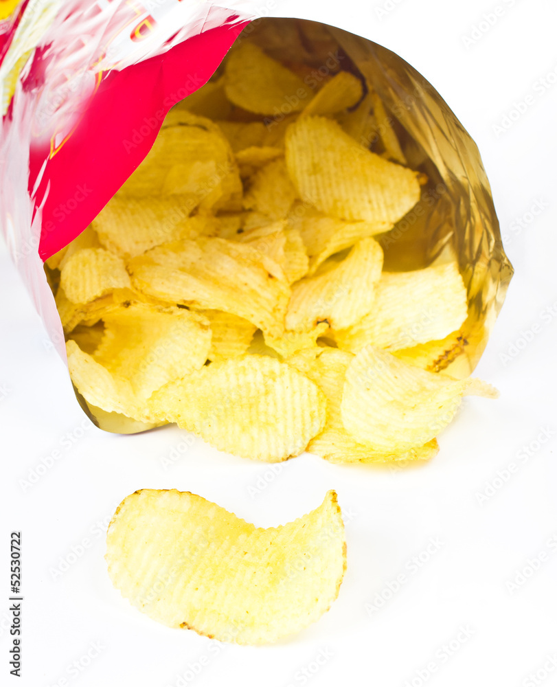 Potato Chips Bag Open