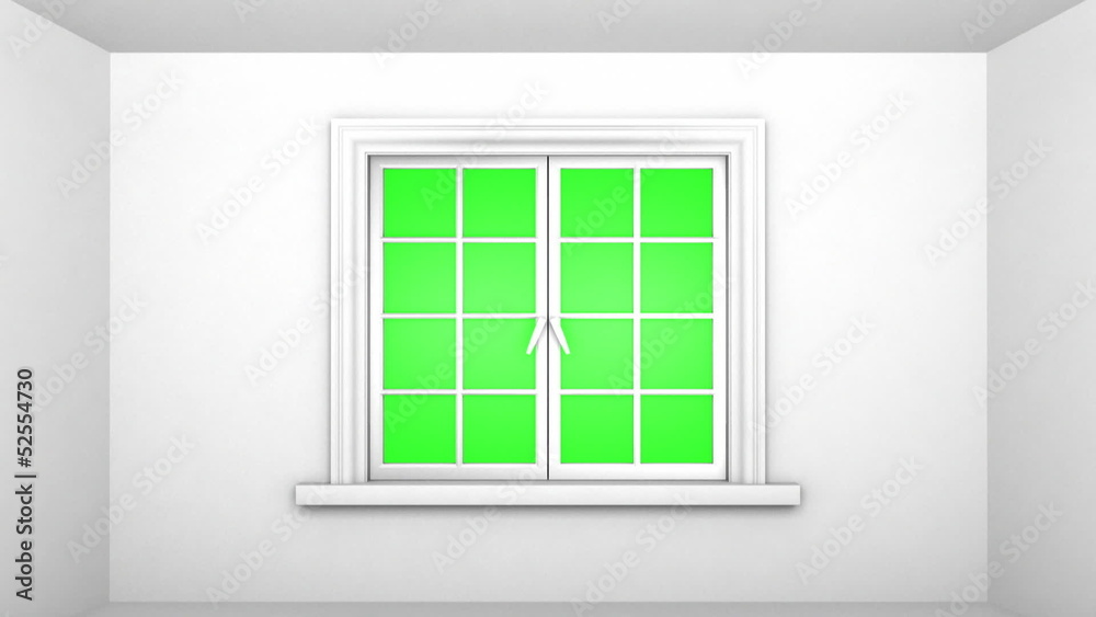 Window, green screen Stock Video | Adobe Stock