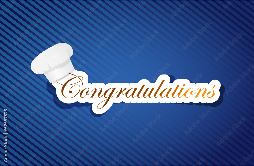 congratulation cuisine sign Stock Illustration | Adobe Stock