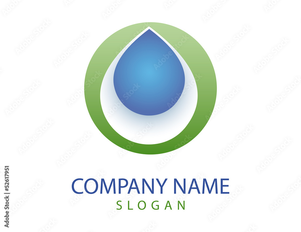 Drop logo Stock Vector | Adobe Stock