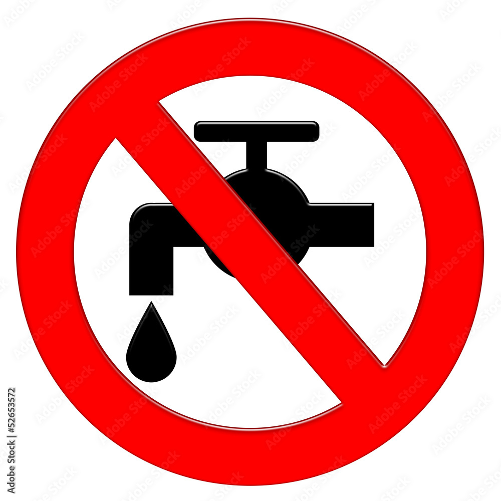 Illustrazione Stock Divieto rubinetto 2 | Adobe Stock