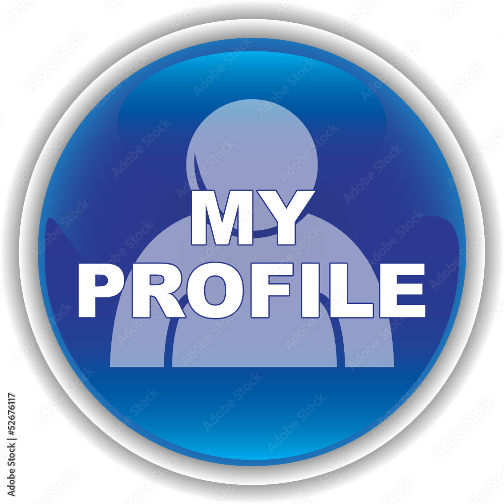 MY PROFILE ICON Stock Vector | Adobe Stock