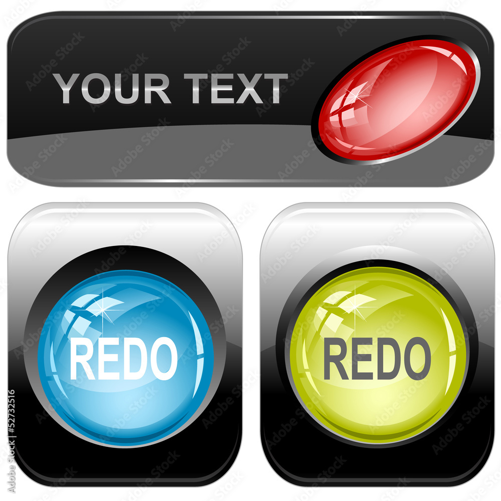 Redo. Vector internet buttons. Stock Vector | Adobe Stock