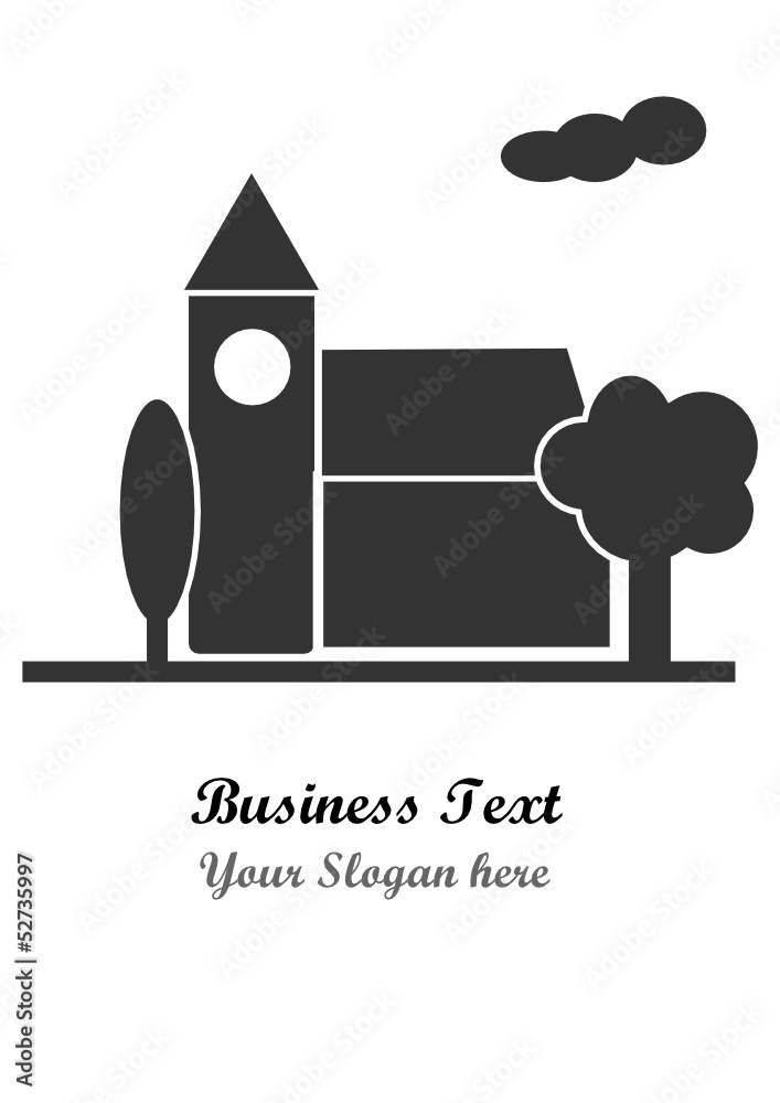 Piktogramm Kirche Stock-Vektorgrafik | Adobe Stock