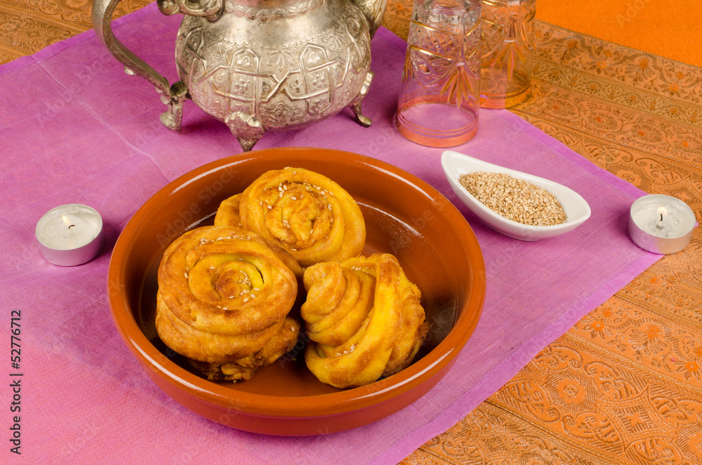 Chebakia still life Stock Photo | Adobe Stock