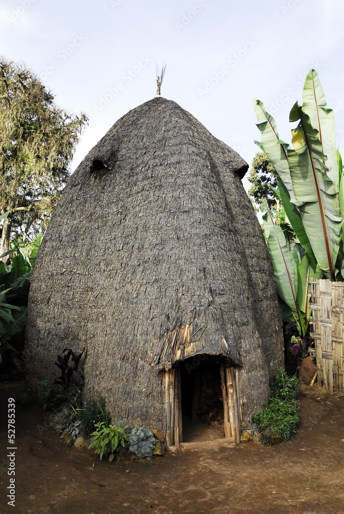 House of the Dorze people, Ethiopia Stock Photo | Adobe Stock
