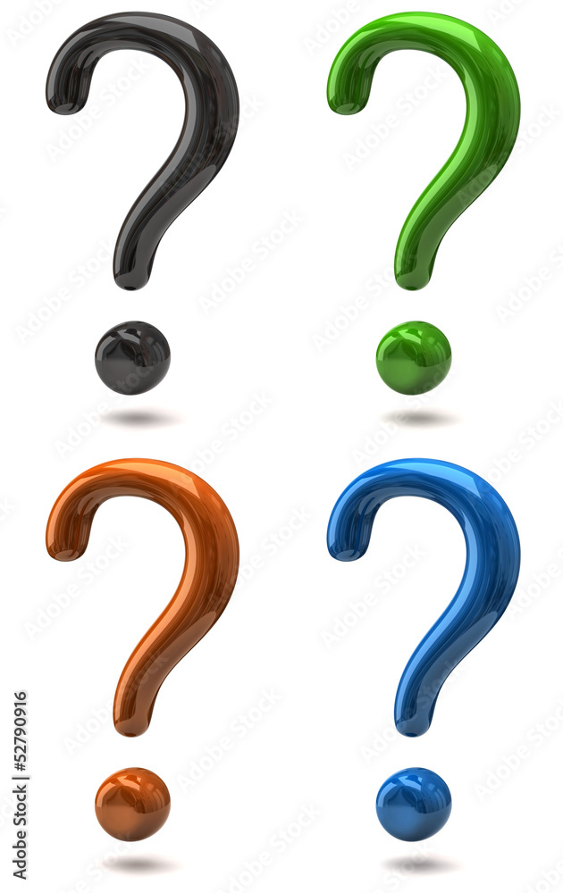 Set of question mark signs Stock Illustration | Adobe Stock