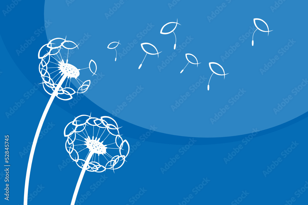 Ichthys Pusteblume Stock-Vektorgrafik | Adobe Stock