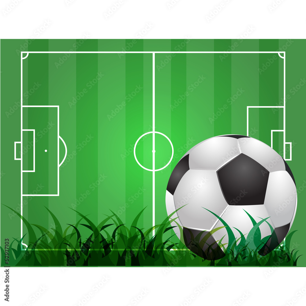 Green soccer background illustration Stock Vector | Adobe Stock