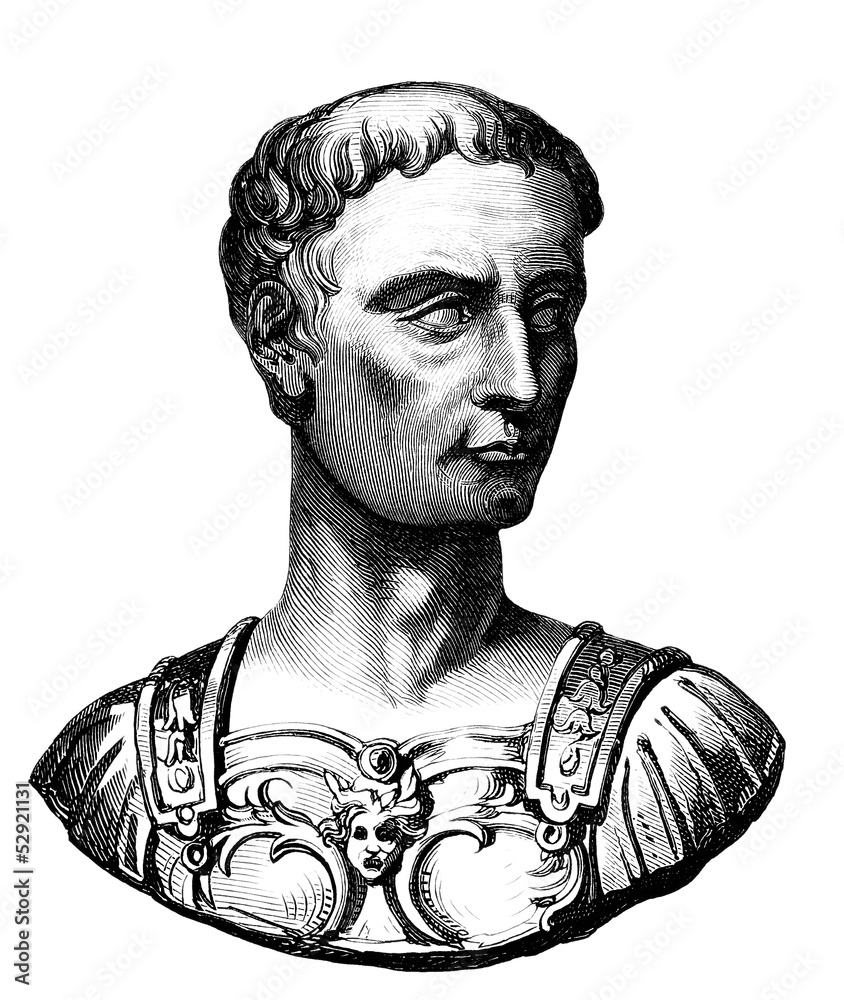 Julius Caesar - Ancient Rome Stock Illustration | Adobe Stock
