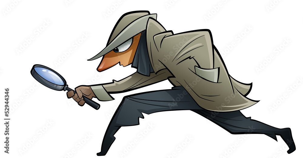 Sneaking spy Stock Illustration | Adobe Stock