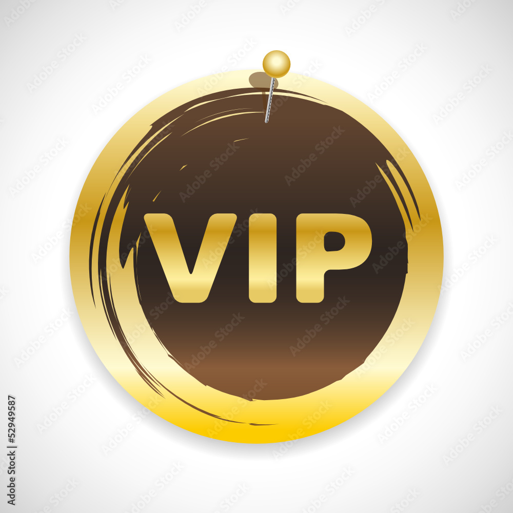 vip button icon Stock Vector | Adobe Stock