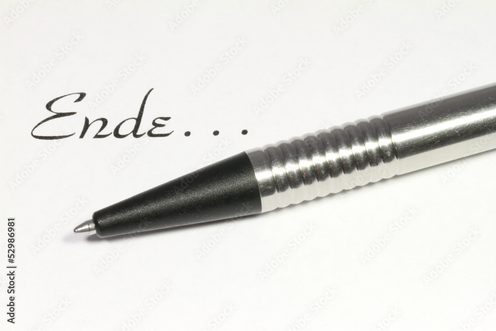 Ende Stock-Foto | Adobe Stock