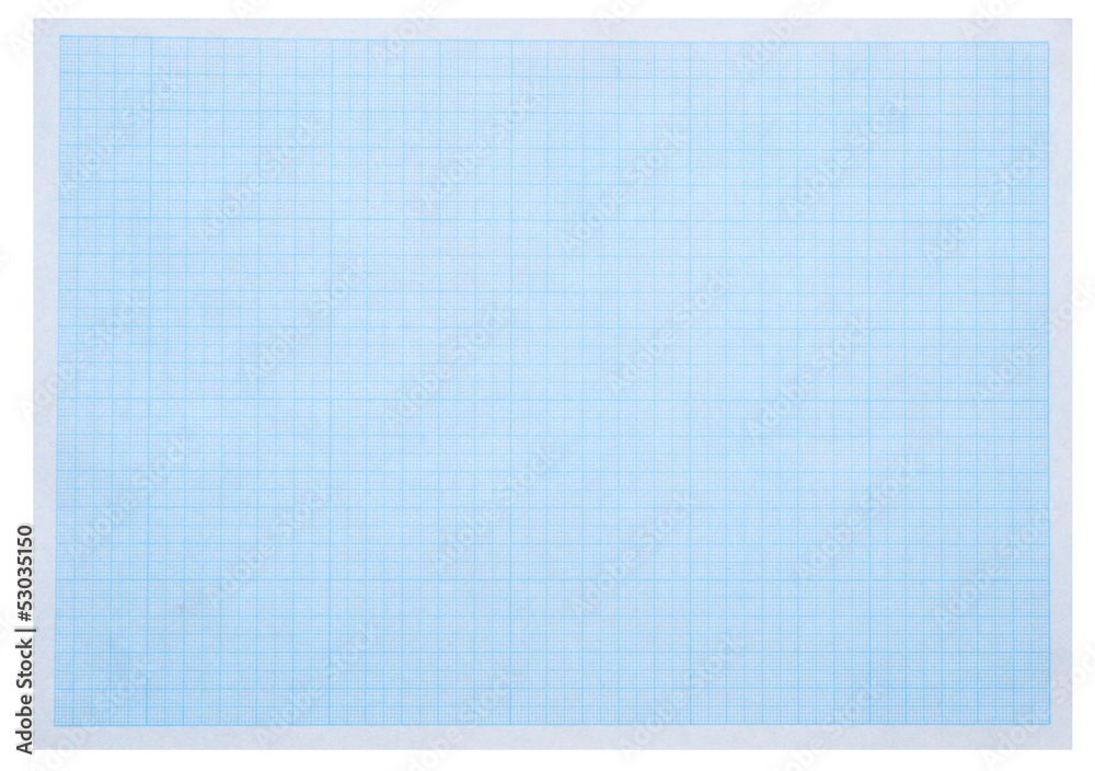 Math concept with sheet of blue graph paper background Stock Photo ...