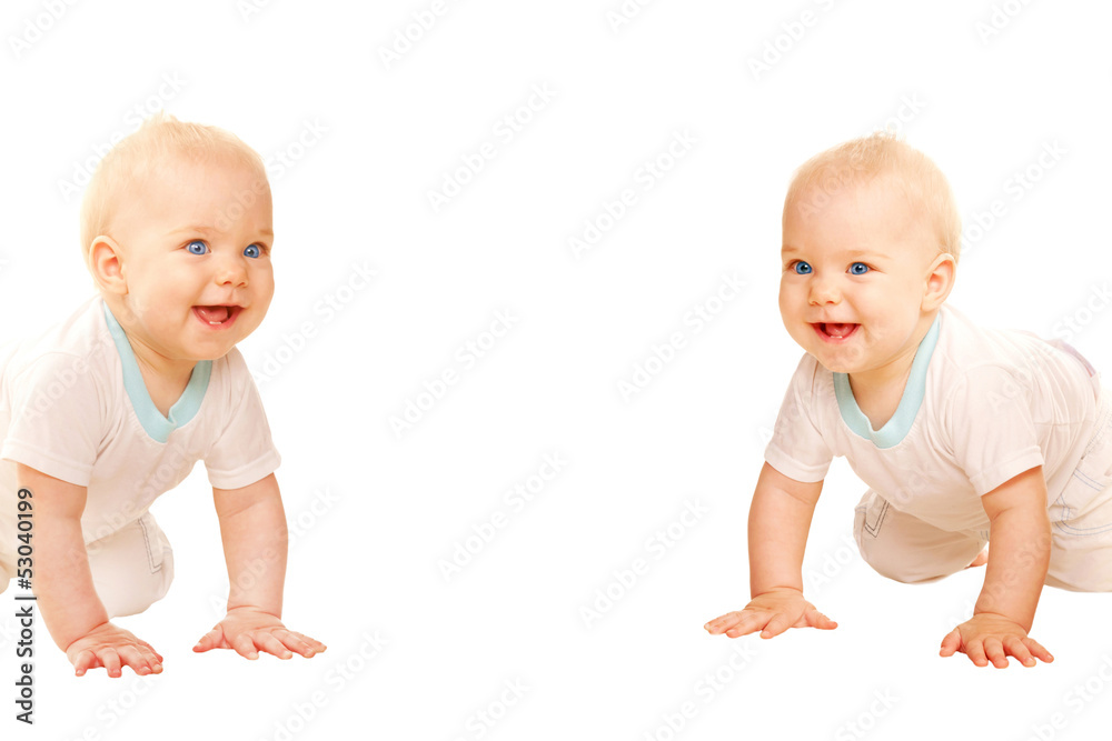 Laughing Twin Babies