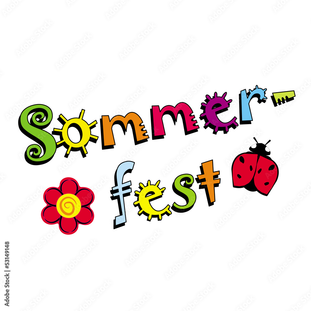 Sommerfest Stock-Vektorgrafik | Adobe Stock