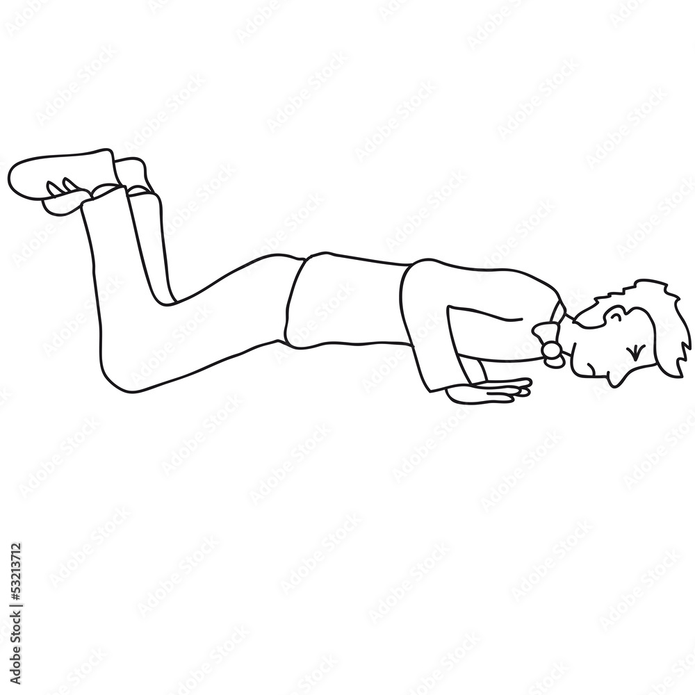 Stumbled Man Stock-Illustration | Adobe Stock