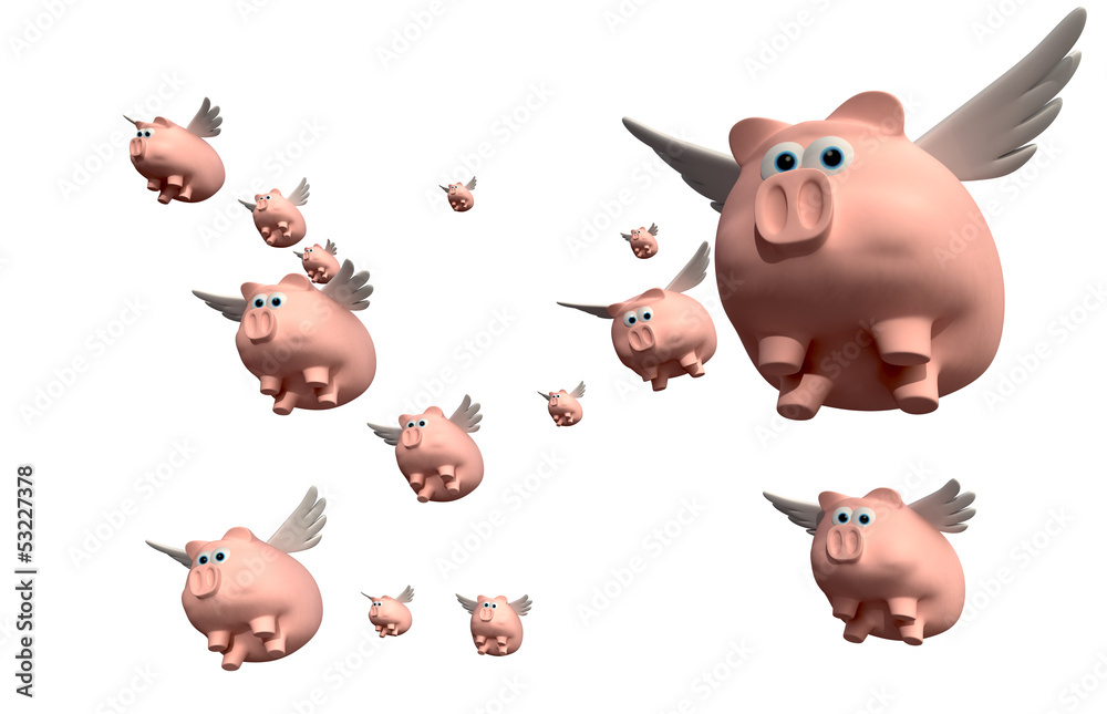 When Pigs Fly Group Photos | Adobe Stock