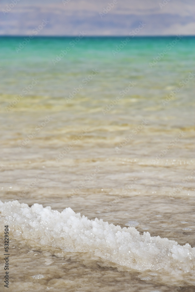 Dead Sea salt natural mineral formation at the Dead Sea, Israel. Stock ...