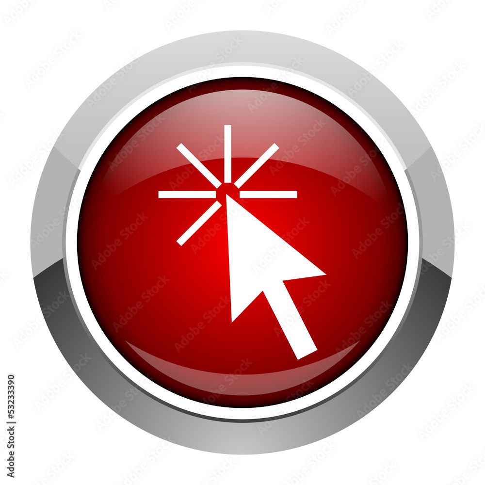 click here icon Stock Illustration | Adobe Stock