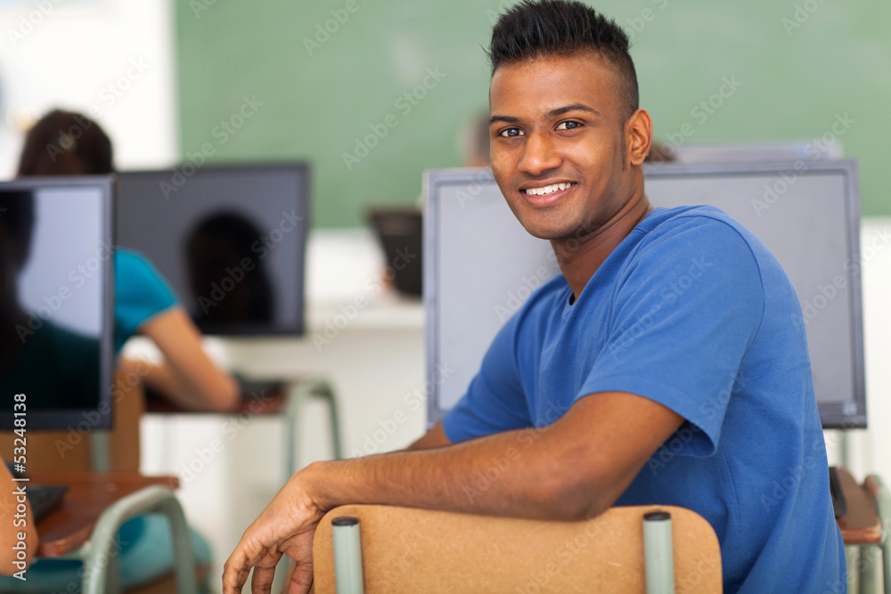 Indian High School Students In Classroom