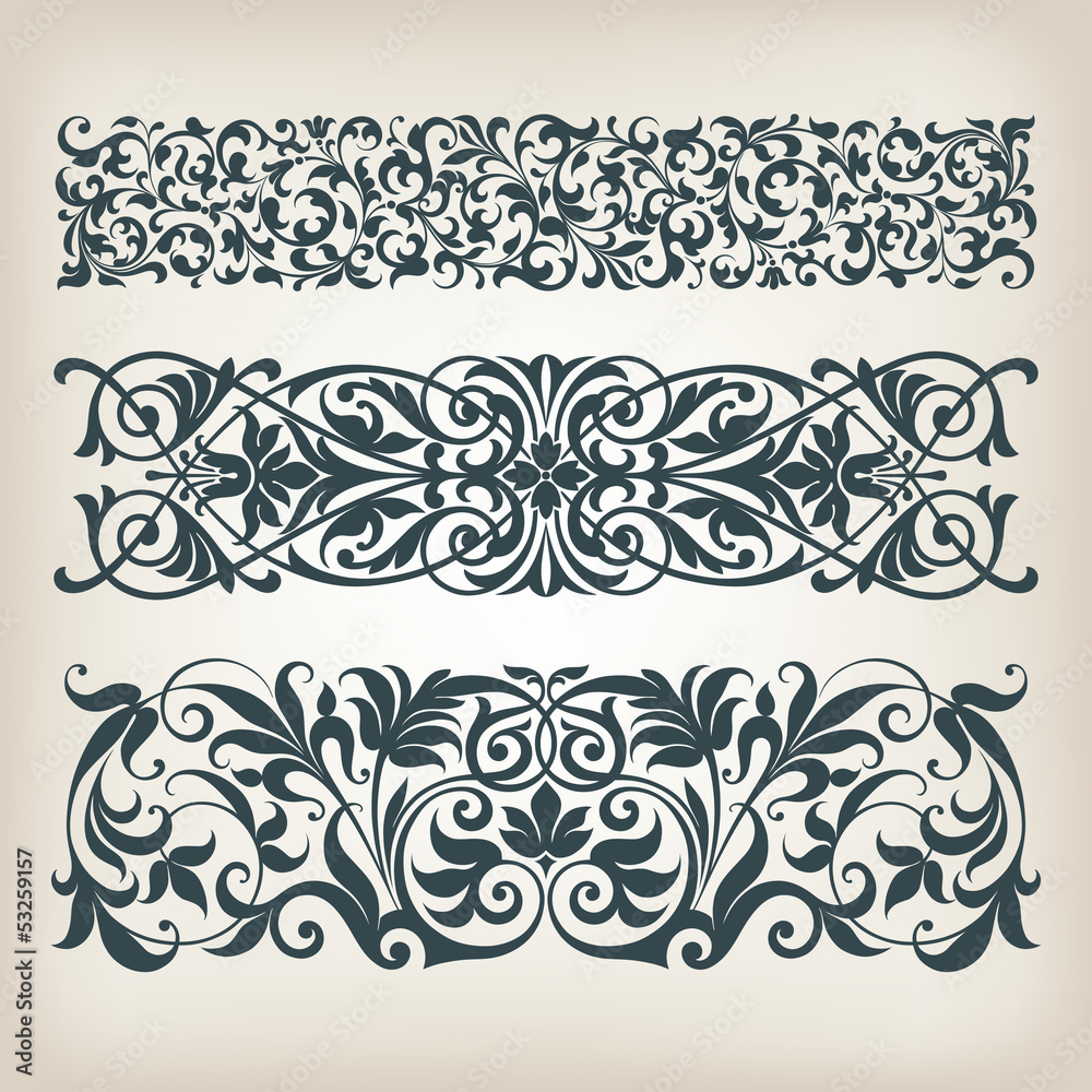 Scroll Border Vector