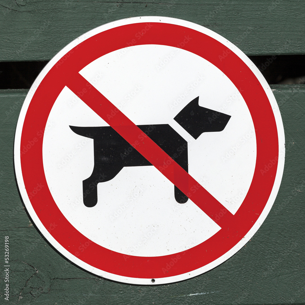 No dogs sign Stock Photo | Adobe Stock