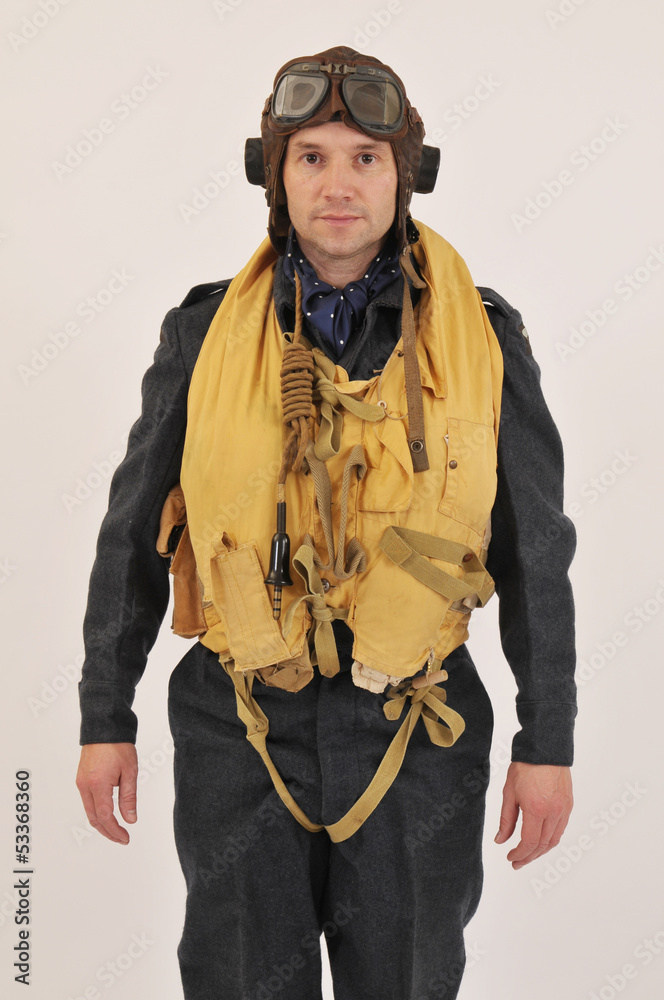 WW2 RAF Pilot Aircrew Member Stock Photo | Adobe Stock
