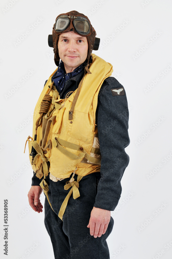 WW2 RAF Pilot Aircrew Member Stock Photo | Adobe Stock