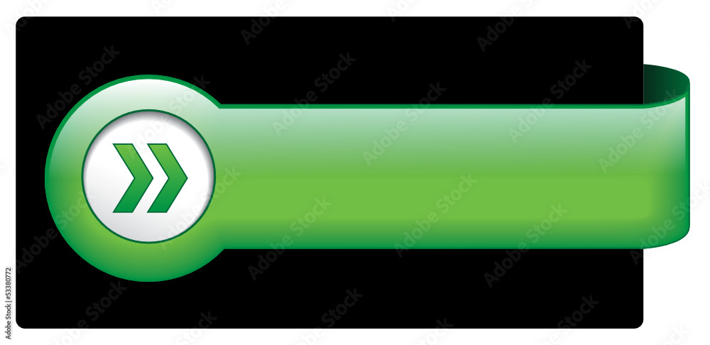 Vetor de Green Web Button (banner badge symbol blank template vector go ...